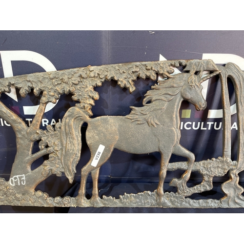 CAST IRON BENCH PIECE