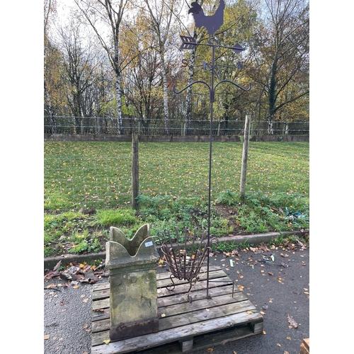 CHIMNEY AND WEATHER VANE