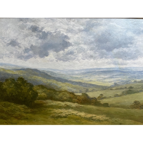 EDWARD M. ELLIOTT SIGNED OIL ON CANVAS