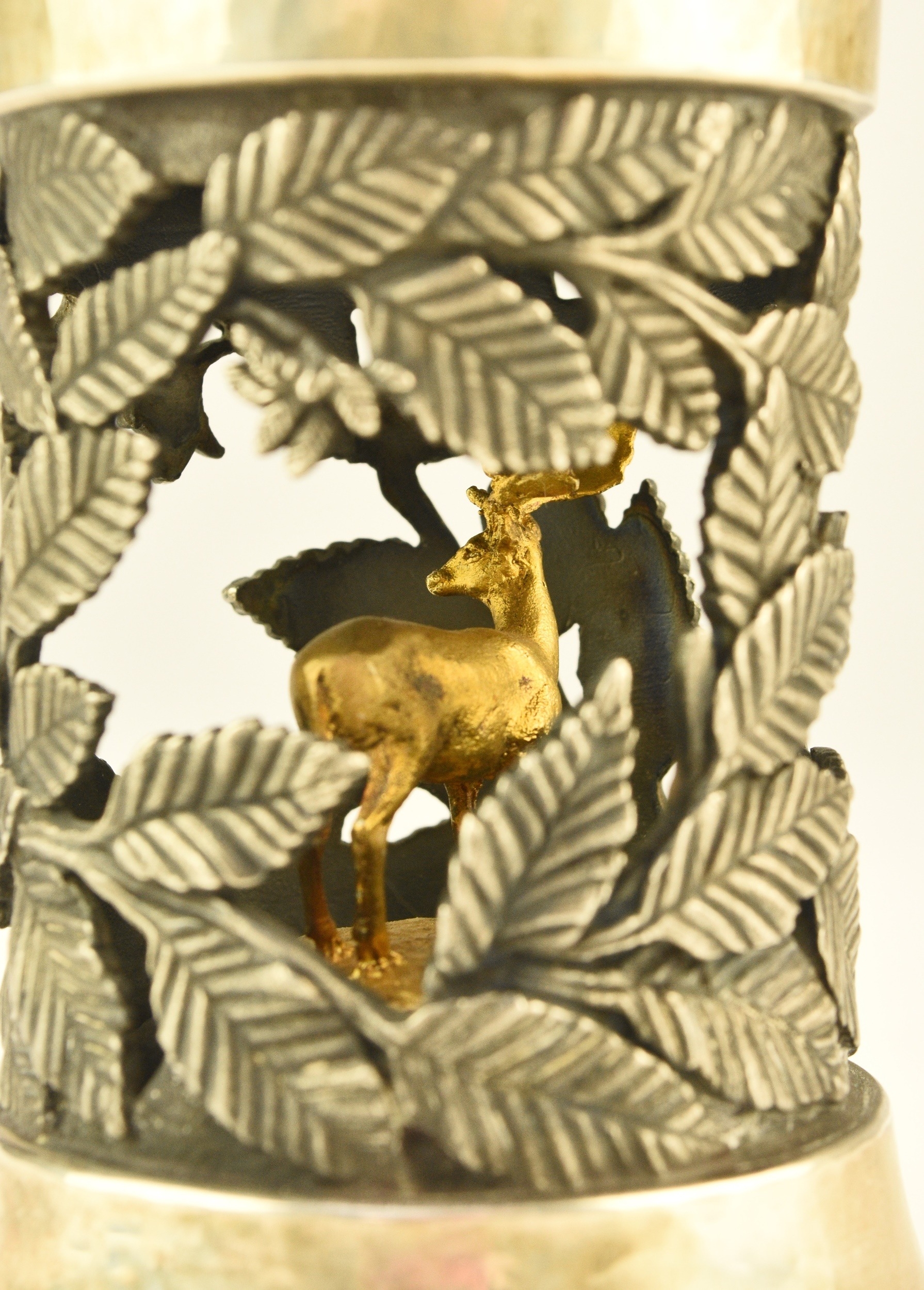 An Elizabeth II Limited Edition silver gilt goblet, by Hector Miller ...