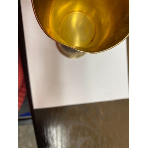 An Elizabeth II Limited Edition silver gilt goblet, by Hector Miller ...