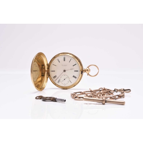 Robert Roskells: An 18ct gold hunter pocket watch Date: London hallmark ...