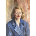 Robin Goodwin (1909-1997) Portrait of Mrs Beaumont-Thomas of Chelsea ...