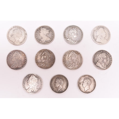 A collection of shillings : Charles I - Spink Ref: 2791. William III ...