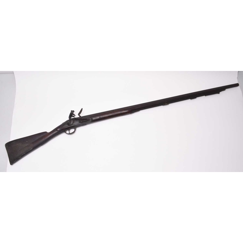 A Brown Bess style flintlock musket, early 19th century, .75 calibre ...