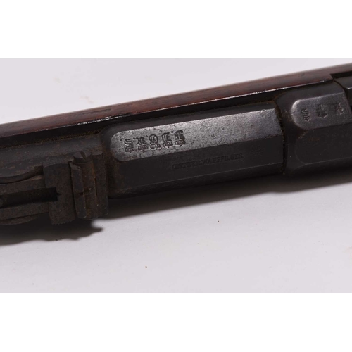 A sporterized M1871 Steyr Mauser bolt-action rifle, dated 1876, serial ...