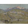 Terrick Williams (1860-1936) Lake Como from Menaggio, showing a small ...
