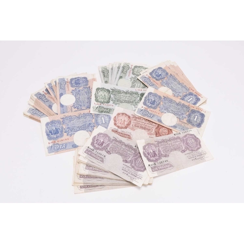 Collection of English banknotes. Kenneth Oswald Peppiatt (1934 - 1949 ...