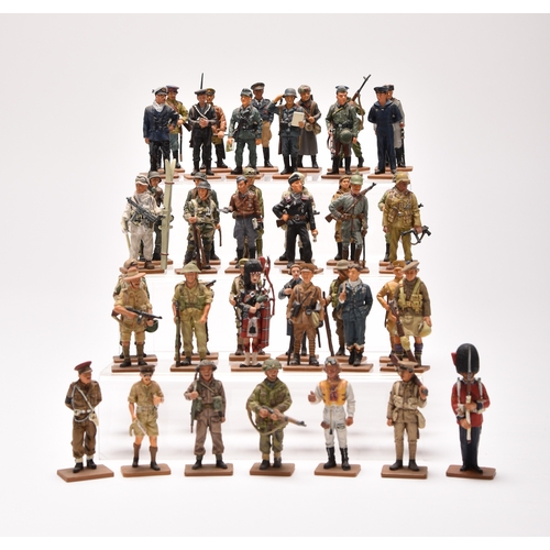 A collection of unboxed Del Prado models of soldiers, comprising twenty ...