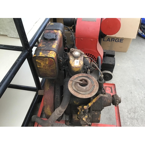 A PETTER ENGINE TYPE PAZ1 (WHEEL TROLLEY NOT INCLUDED)