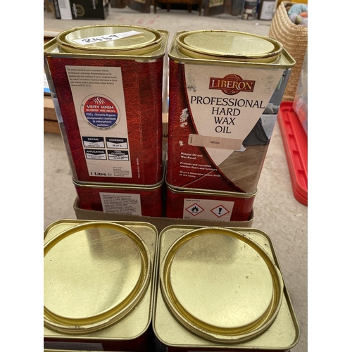 TWELVE 1L DRUMS OF LIBRON PROFESSIONAL HARD WAX OIL