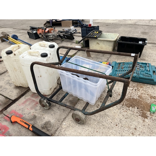 A 200 LITRE STILLAGE & KEYS & DRUMS + VAT