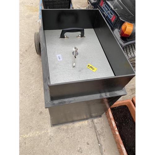 A RADWAY SAFE COMPANY FLOOR SAFE COMPLETE WITH KEY