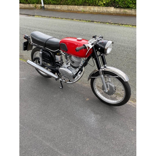 A 1966 GILERA 124 SPORT MOTORCYCLE, OHV, 5 SPEED, MATCHING FACTORY ...