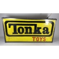 A TONKA TOYS ILLUMINATED BOX SIGN, 32 X 63CM