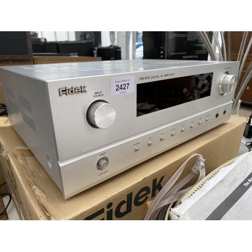 AN ASSORTMENT OF ITEMS TO INCLUDE A FIDEK FAV-615 DIGITAL AV AMPLIFIER ...