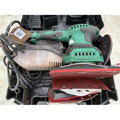 A PARKSIDE ELECTRIC SANDER WITH CARRY CASE