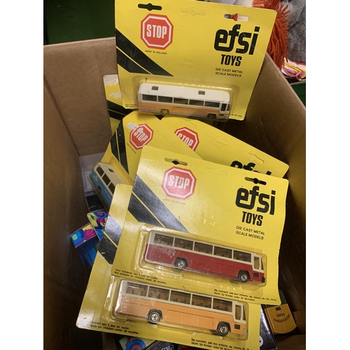 A QUANTITY OF DIECAST VEHICLES TO INCLUDE A CORGI BEATLES BUS, 007 CARS ...