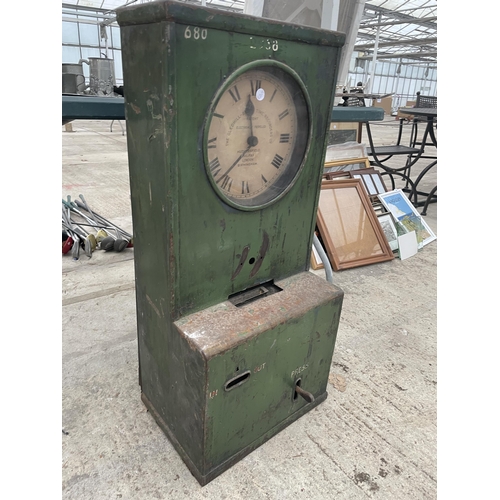 A VINTAGE TIME RECORDER LTD, CLOCKING IN MACHINE