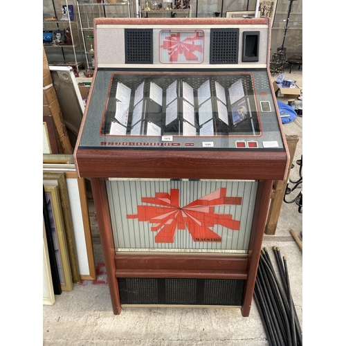 AN ELECTRIC MAESTRO JUKE BOX EMPTY SHELL