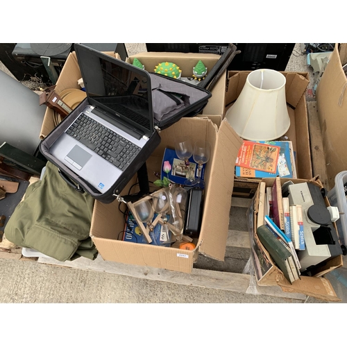 A PALLET OF GENERAL HOUSEHOLD ITEMS