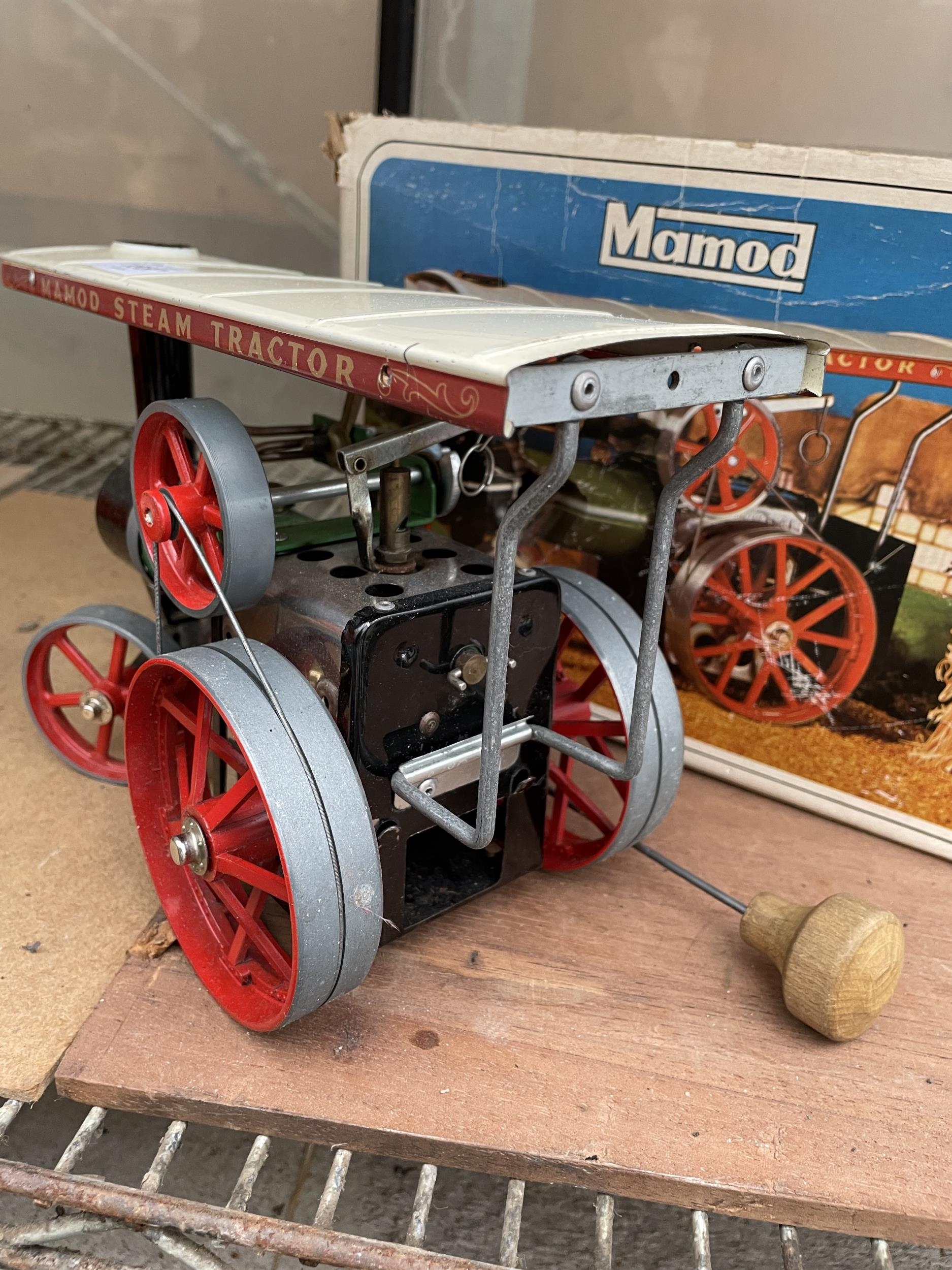 A BOXED MAMOD STEAM TRACTOR