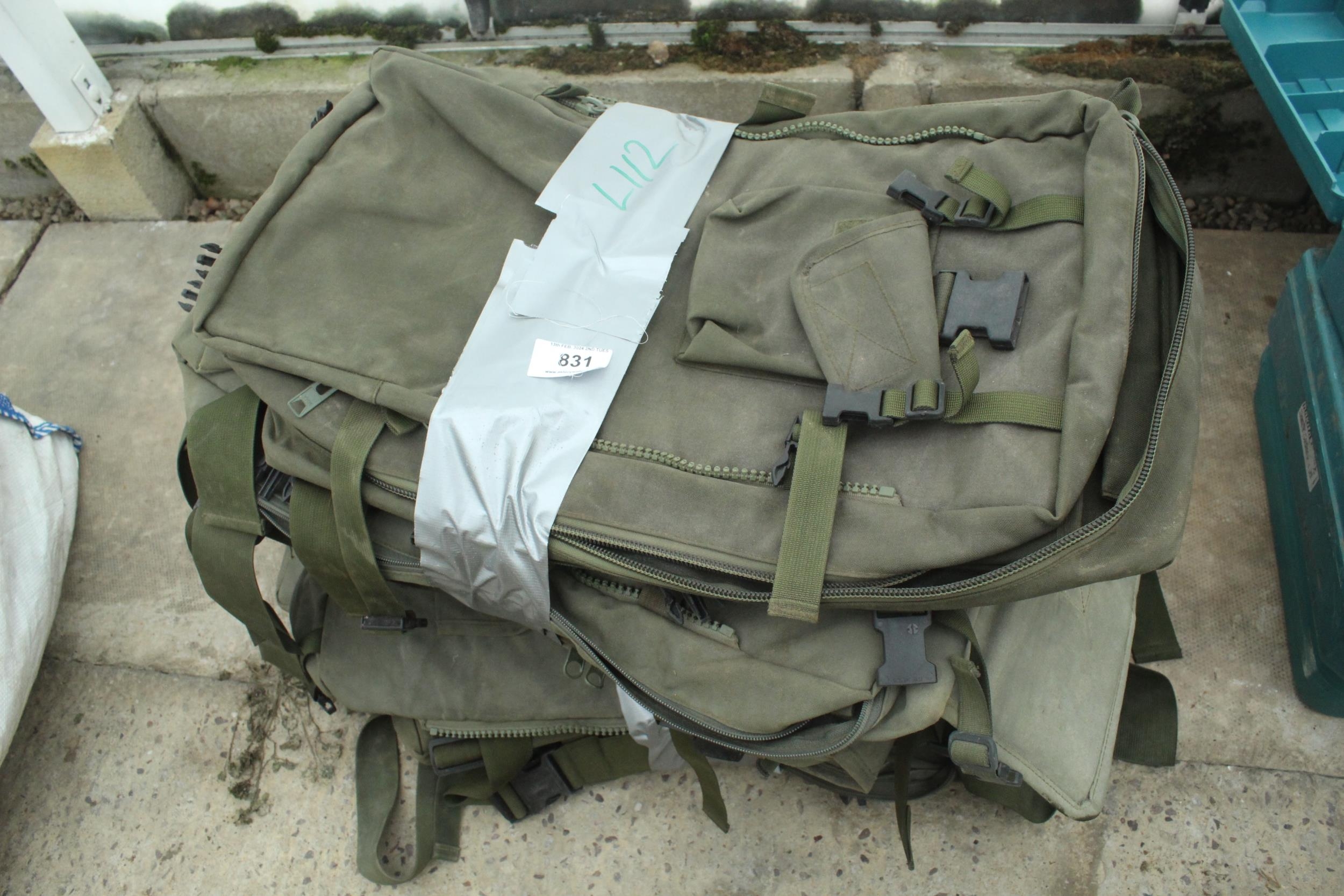 10 MILITARY RUCK SACKS + VAT