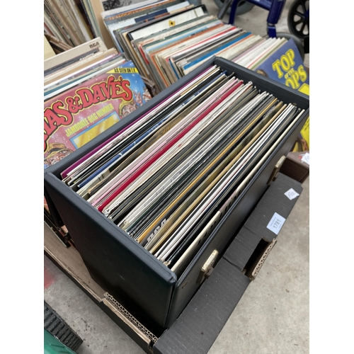 A LARGE ASSORTMENT OF LP RECORDS