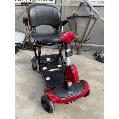 A GENIE MOBILITY SCOOTER WITH AUTOMATED FOLDING MECHANISM COMPLETE WITH ...