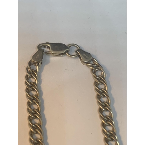 TWO MARKED SILVER CHAINS