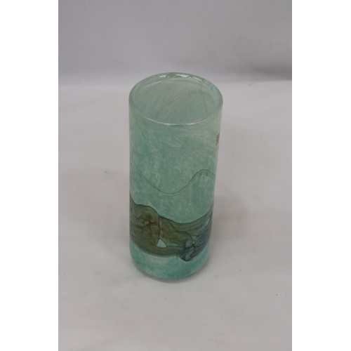 A SIGNED MEDINA GLASS VASE