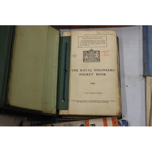 A COLLECTION OF VINTAGE AVIATION BOOKS TO INCLUDE 'THE ROYAL ENGINEERS ...
