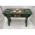 A BARGEWARE DECORATED STOOL