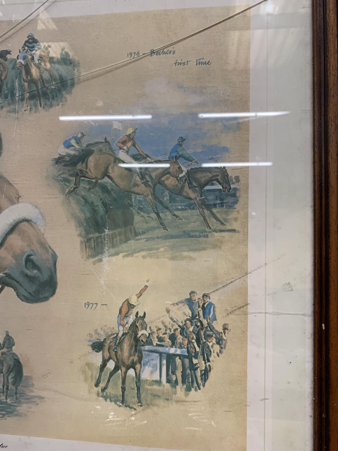 A LIMITED EDITION, 671/850, RED RUM TRIBUTE, SIGNED BY JOCKEYS, BRIAN ...