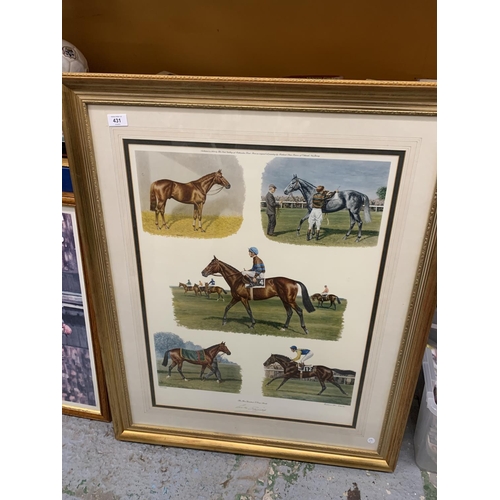 A LIMITED EDITION 563/750, PENCIL SIGNED BY LESTER PIGGOTT, PRINT 'THE ...