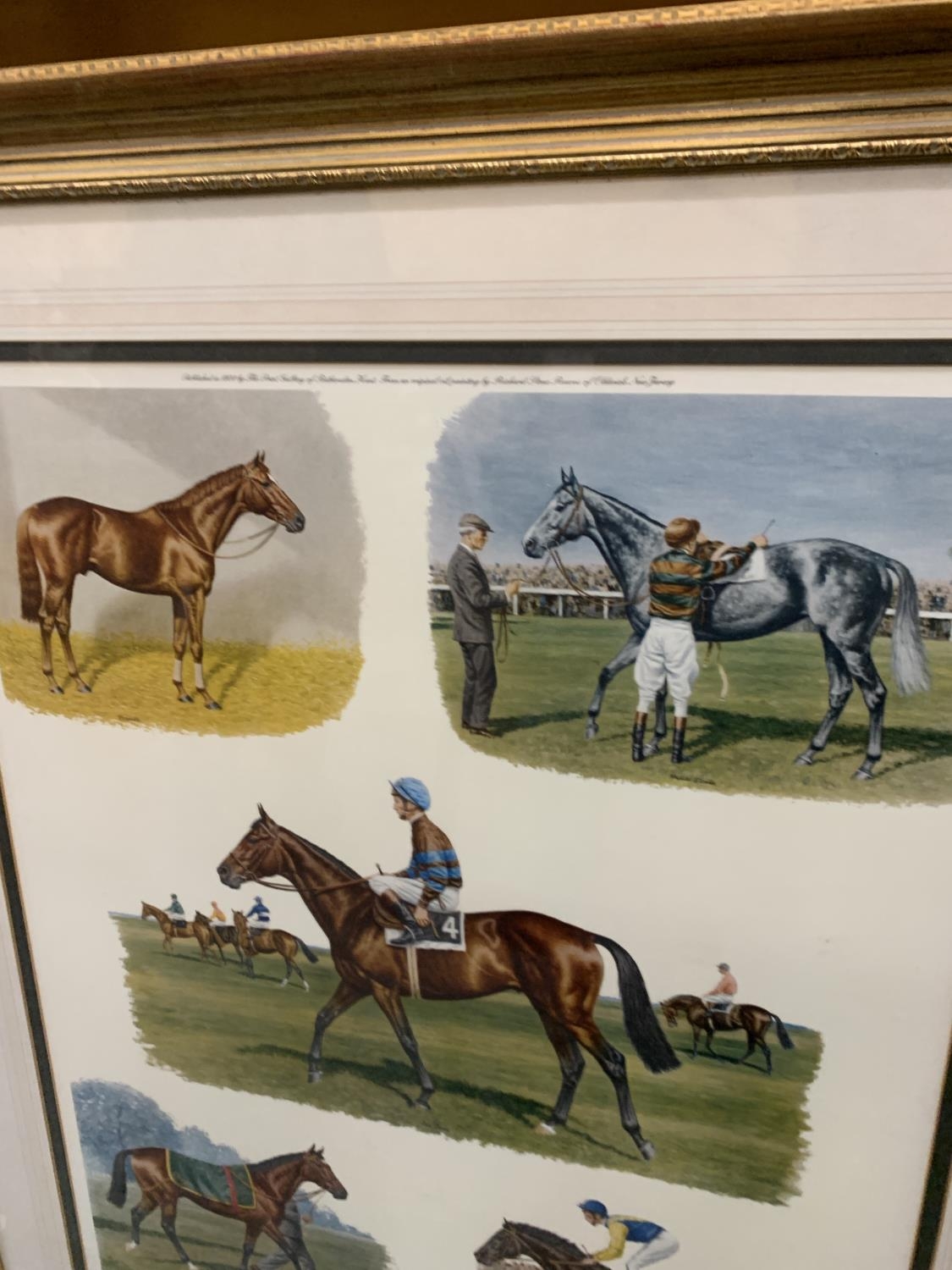 A LIMITED EDITION 563/750, PENCIL SIGNED BY LESTER PIGGOTT, PRINT 'THE ...
