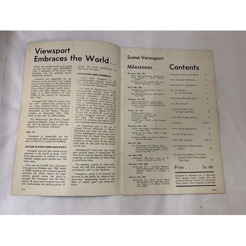A 1967 MUHAMMAD ALI V ERNIE TERRELL FIGHT PROGRAMME, FROM THE ASTRODOME ...