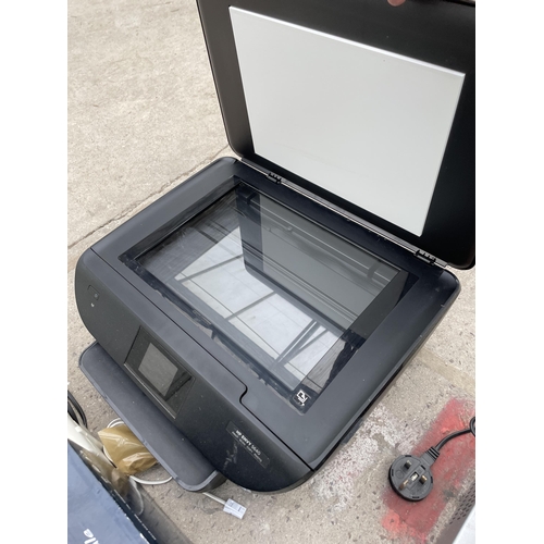 AN ASSORTMENT OF ITEMS TO INCLUDE A HP PRINTER, A TELEPHONE AND A ...