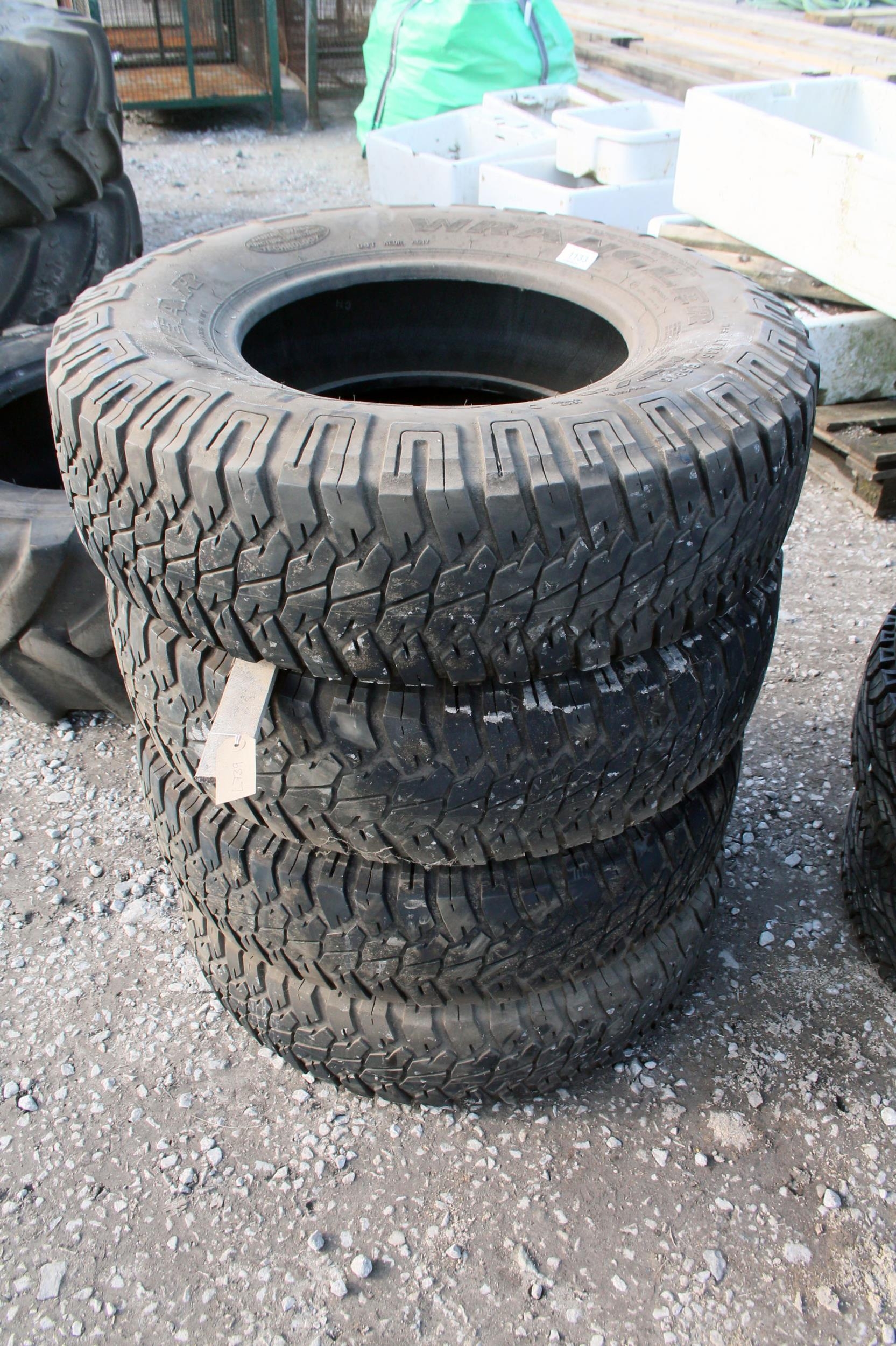 4 TYRES LT 235/85-R16 + VAT