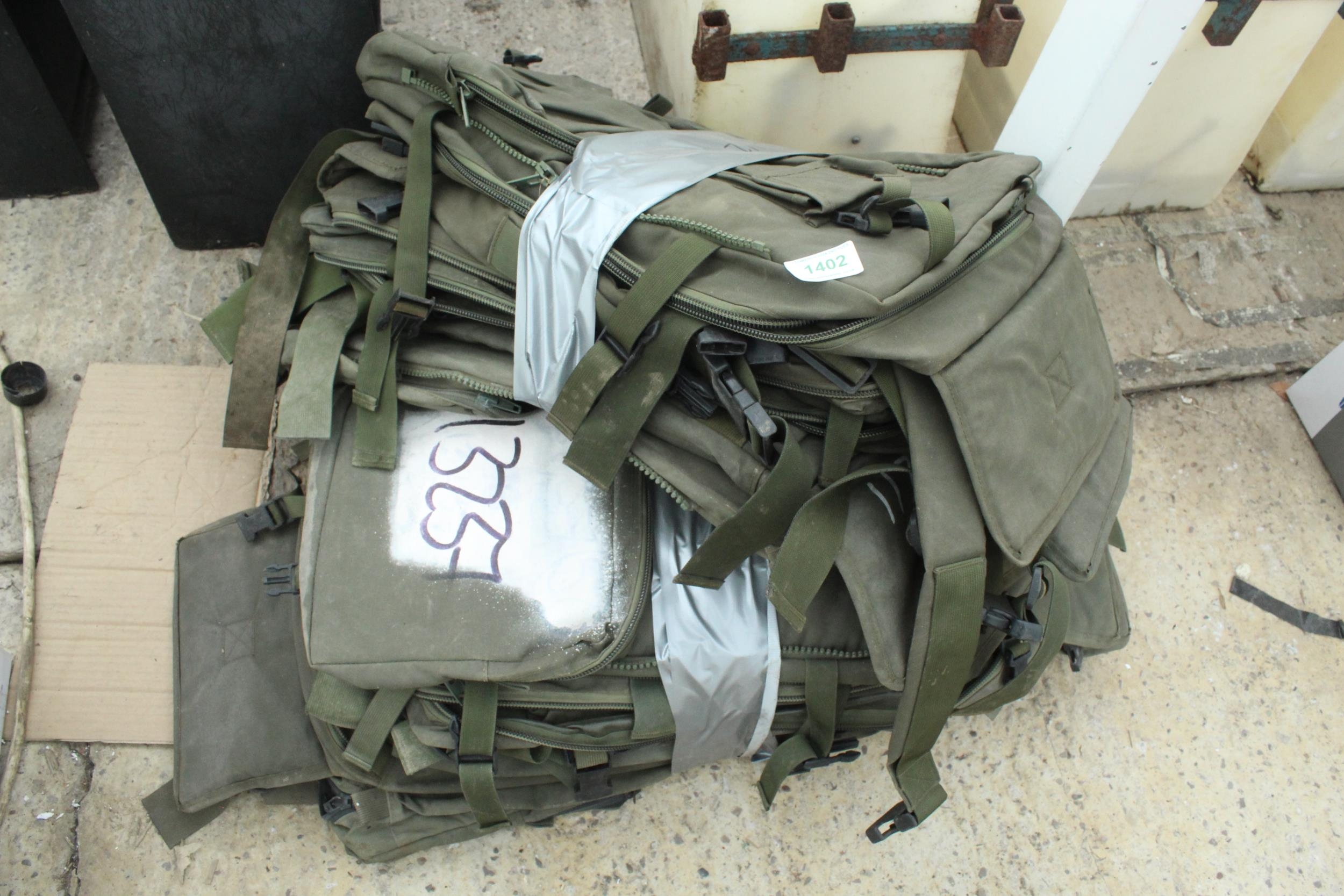 10 MILITARY RUCK SACKS + VAT