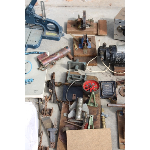 A COLLECTION OF VARIOUS SCRATCH BUILT MODEL MAKING EQUIPMENT