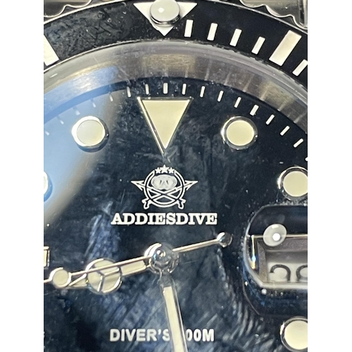 AN ADDIESDIVE DIVERS 200M WRIST WATCH SEEN WORKING BUT NO WARRANTY