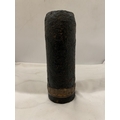 WW1 BRITISH 18 POUNDER SHRAPNEL SHELL CASE - APPROXIMATELY 24CM HIGH