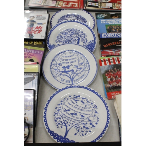 FOUR ROB RYAN, SEASONS PLATES