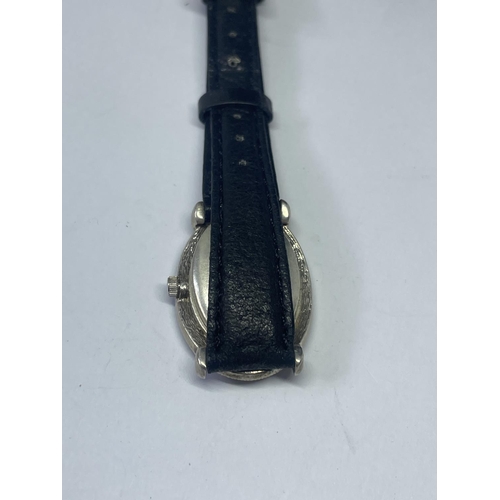A SILVER WRIST WATCH
