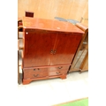 A YEW WOOD TV CABINET