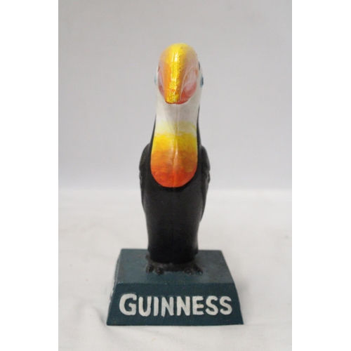 A CAST GUINNESS TOUCAN, HEIGHT 19CM