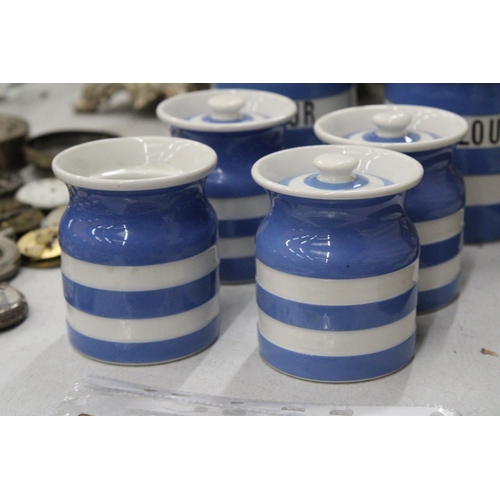 A COLLECTION OF T.G. GREENE & CO CORNISH KITCHEN WARE TO INCLUDE TWO ...