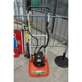 AN ALLEN 216 HOVER MOWER WITH PETROL ENGINE AND AN ELECTRIC RYOBI GRASS ...