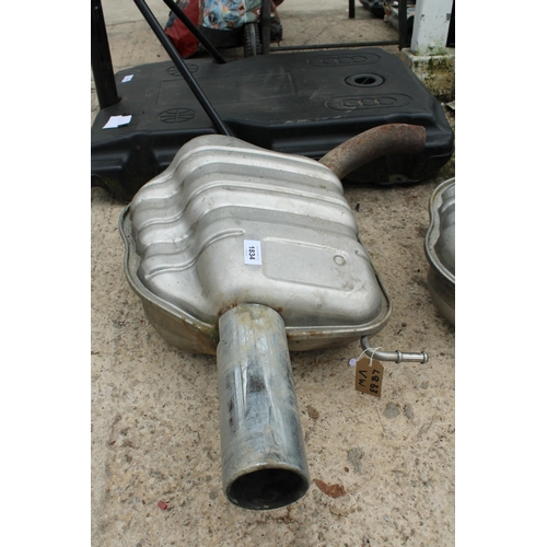 TWO VW EXHAUST PIPES